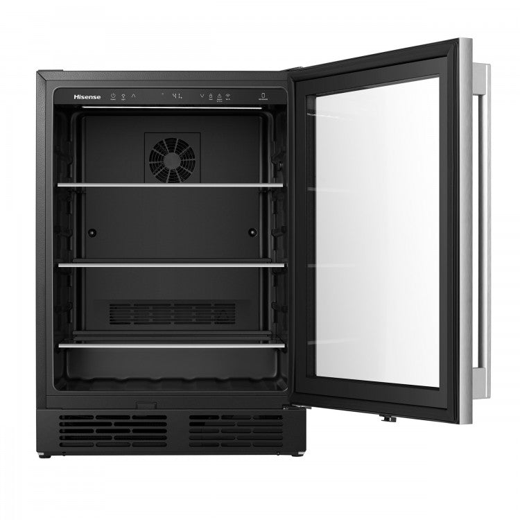 Hisense 24" 5.3 cu. ft. Compact Refrigerator - 164 Cans - Stainless St ...