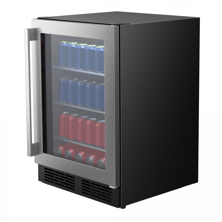 Hisense 24" 5.3 cu. ft. Compact Refrigerator - 164 Cans - Stainless St ...